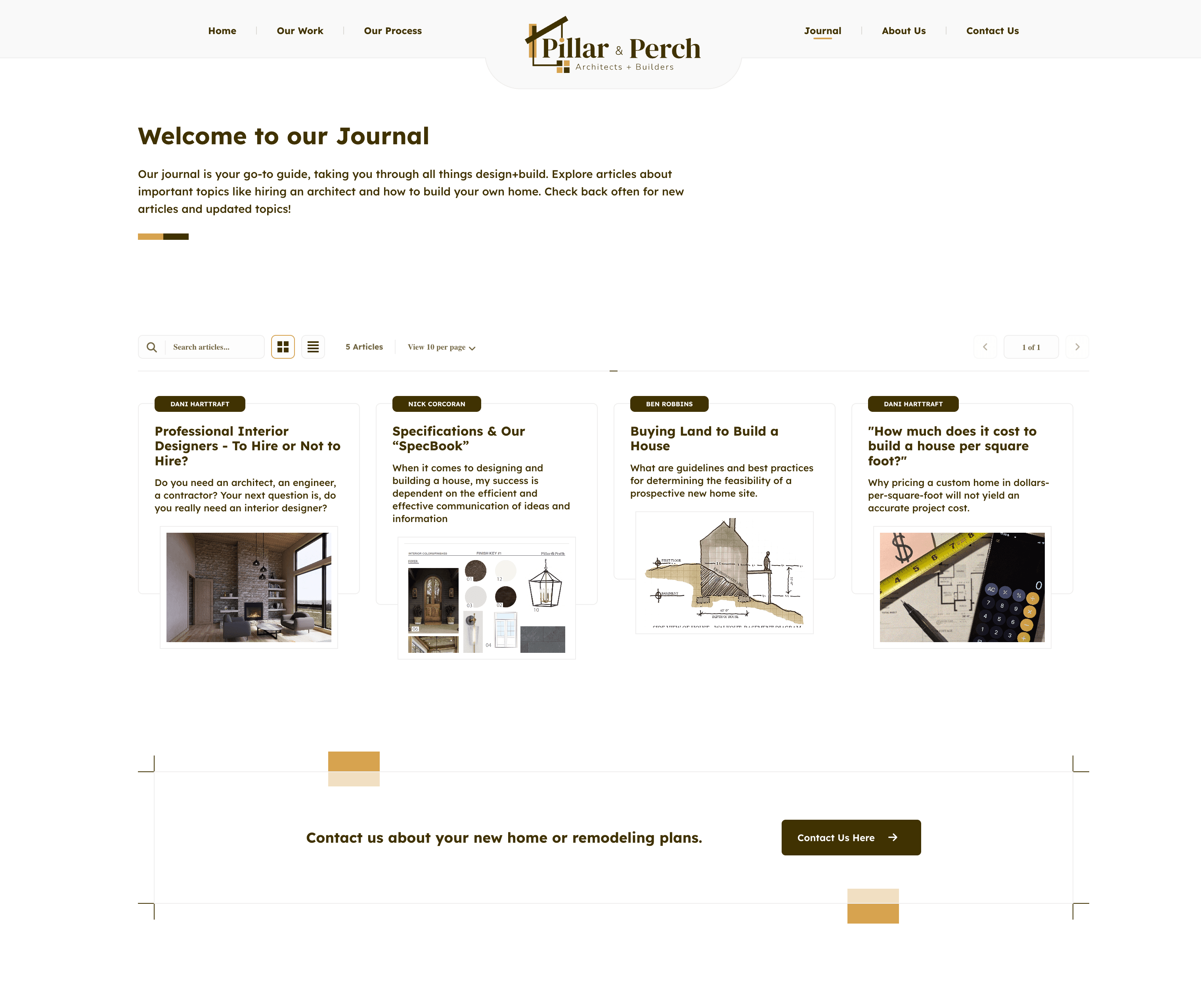 Pillar & Perch: Architects + Builders | Journal